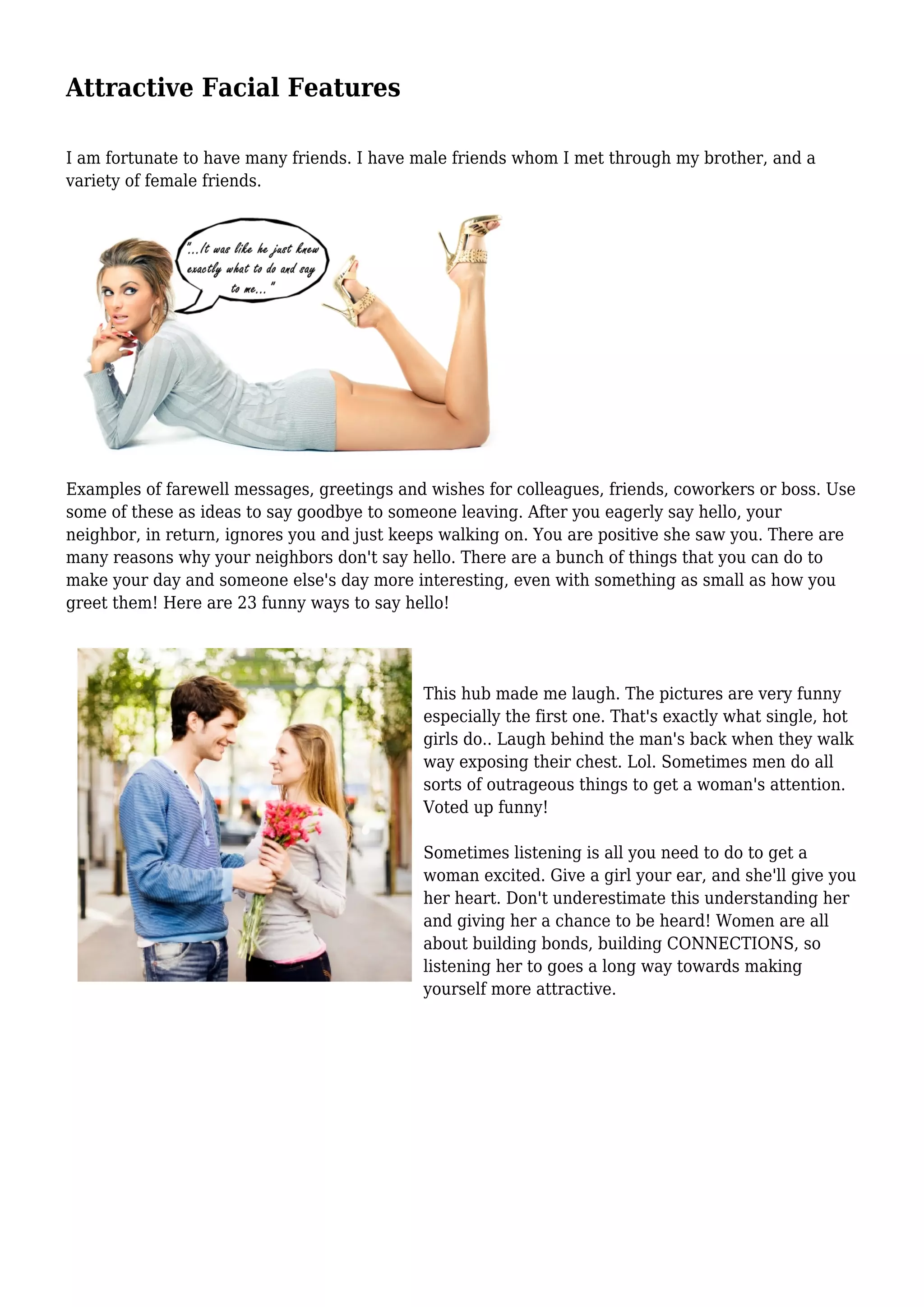 Attractive Facial Features Pdf