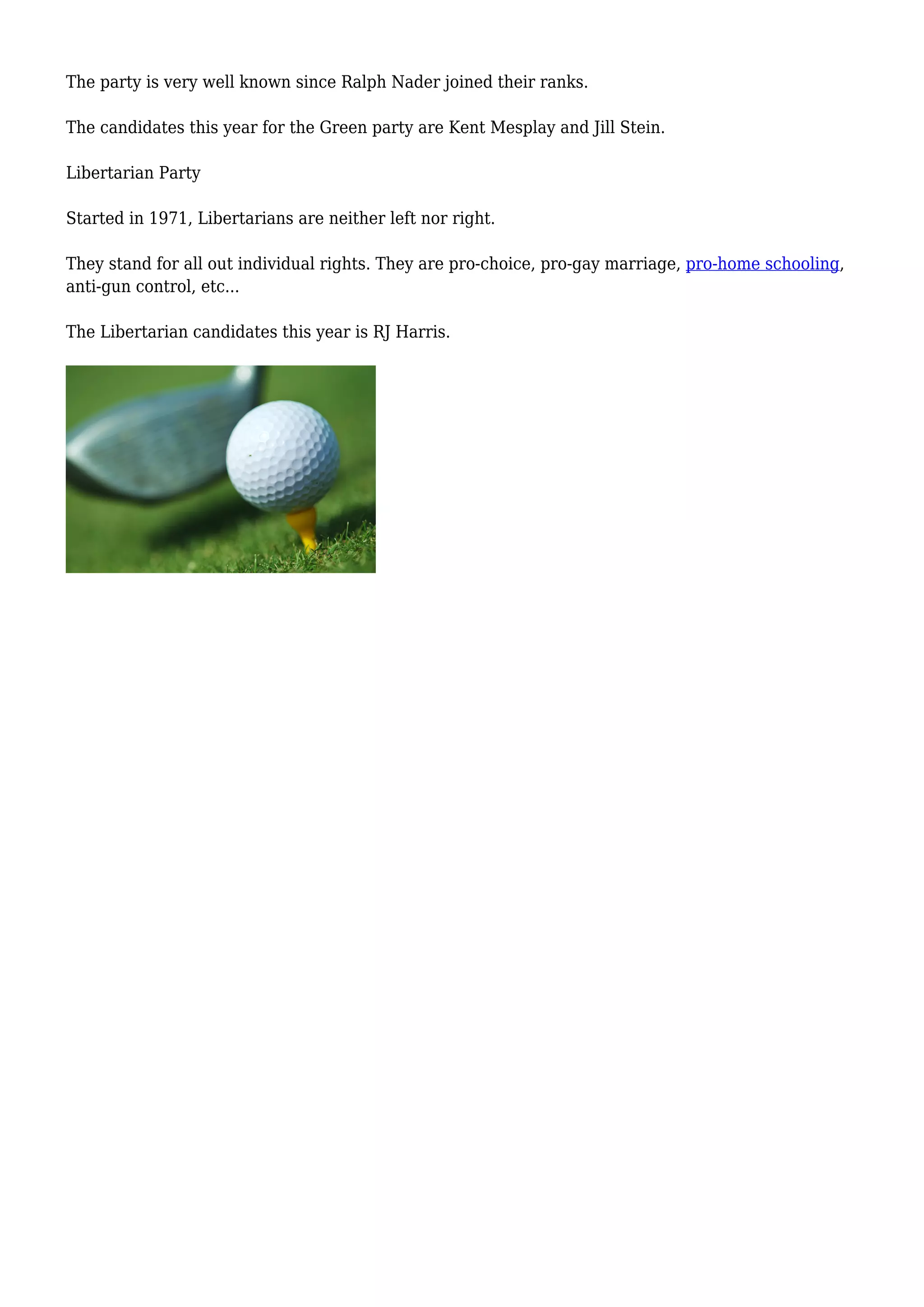 America's Different Political Parties and Their Views | PDF