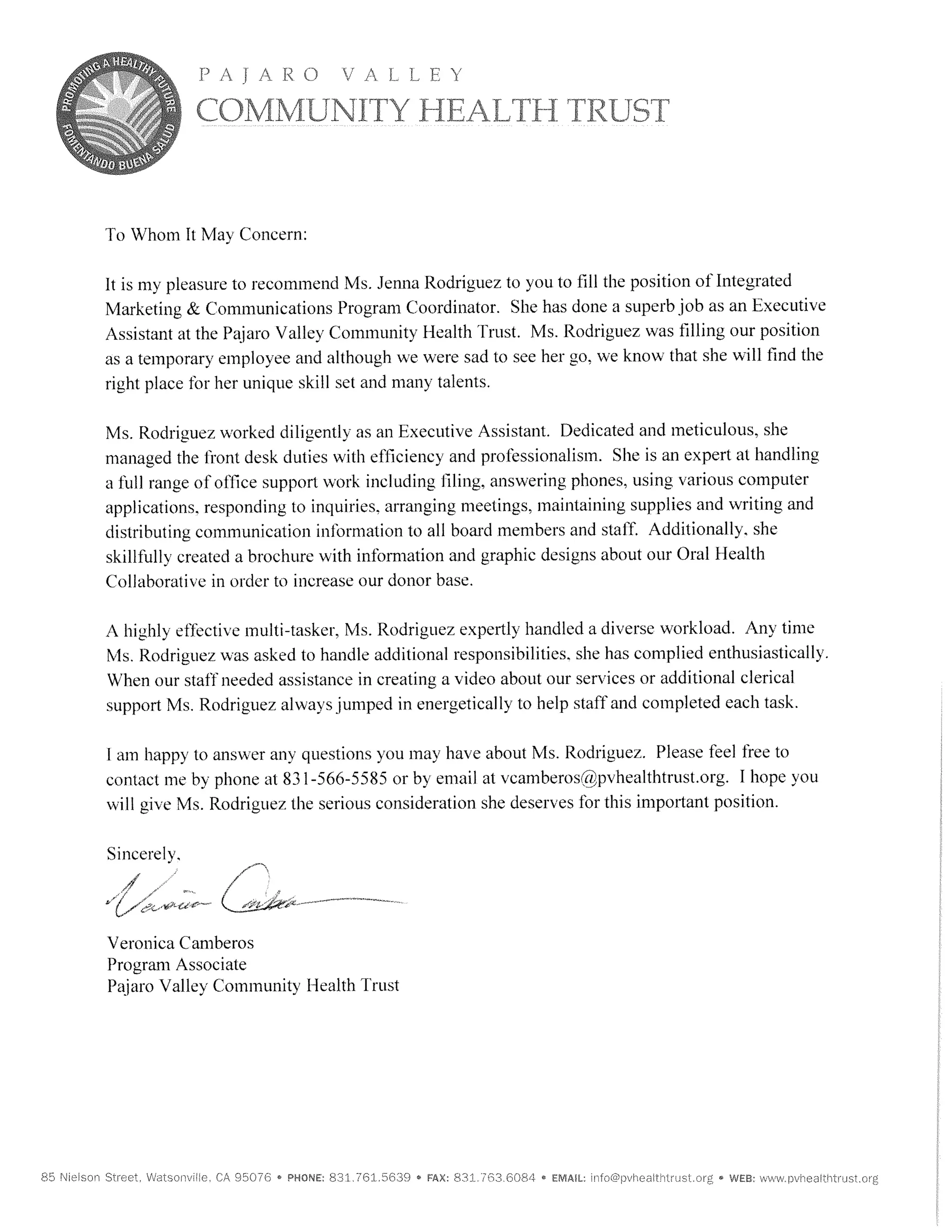 Letter of Rec | PDF