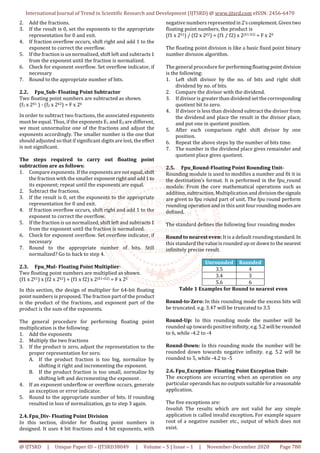 Design and Analysis of High Performance Floating Point Arithmetic Unit | PDF