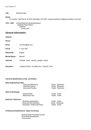 RoyManncv5Link | RTF | Civil Engineering Industry | Industries