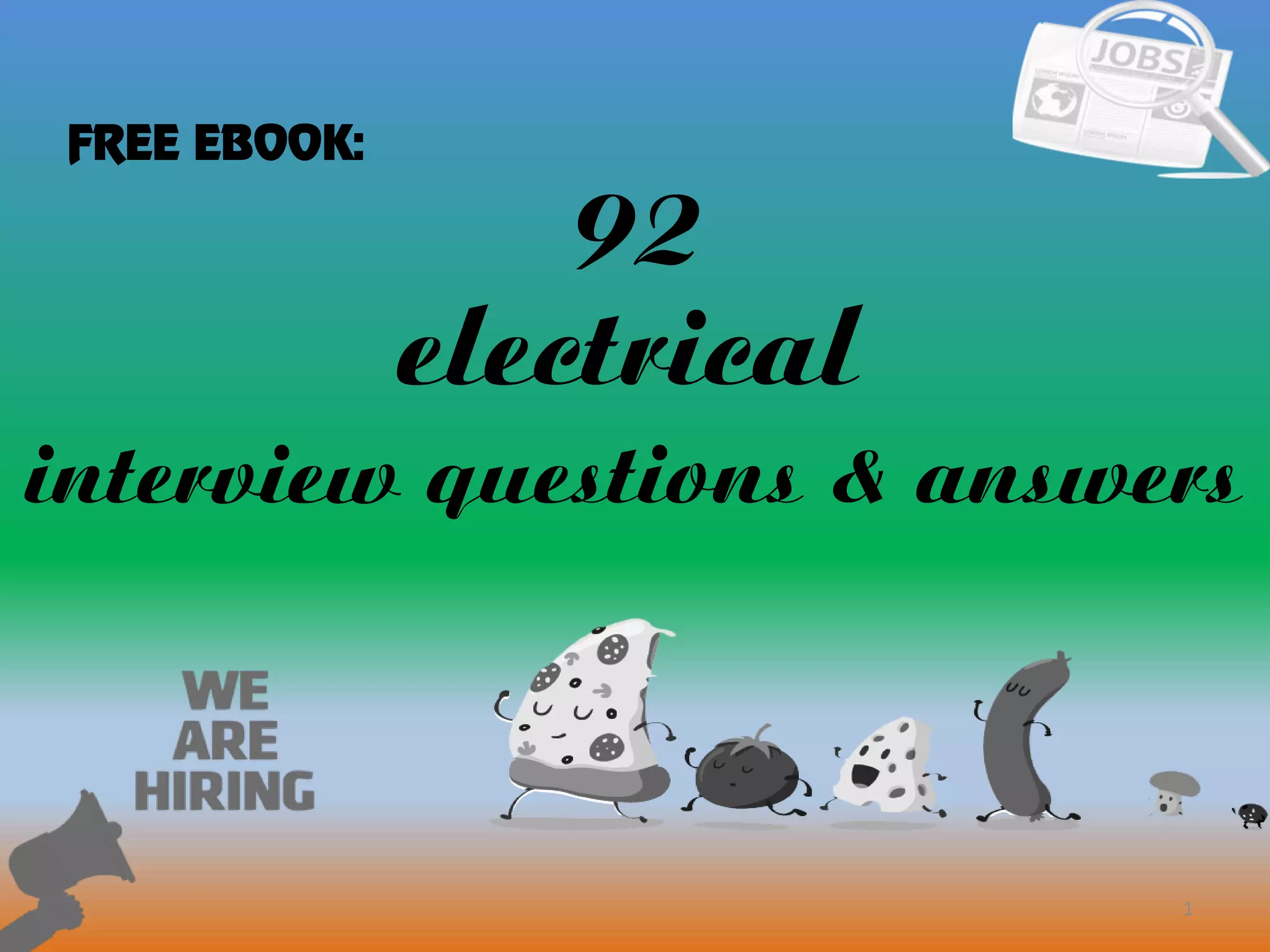 92 electrical interview questions and answers | PDF
