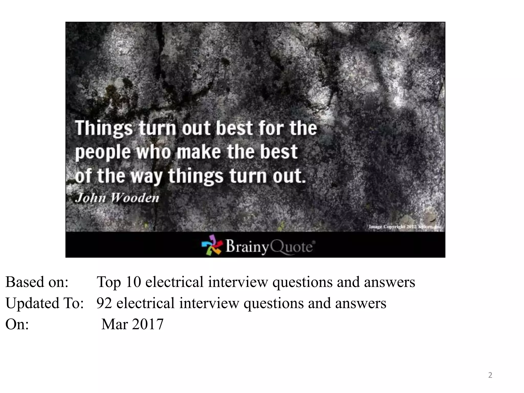 92 electrical interview questions and answers | PDF