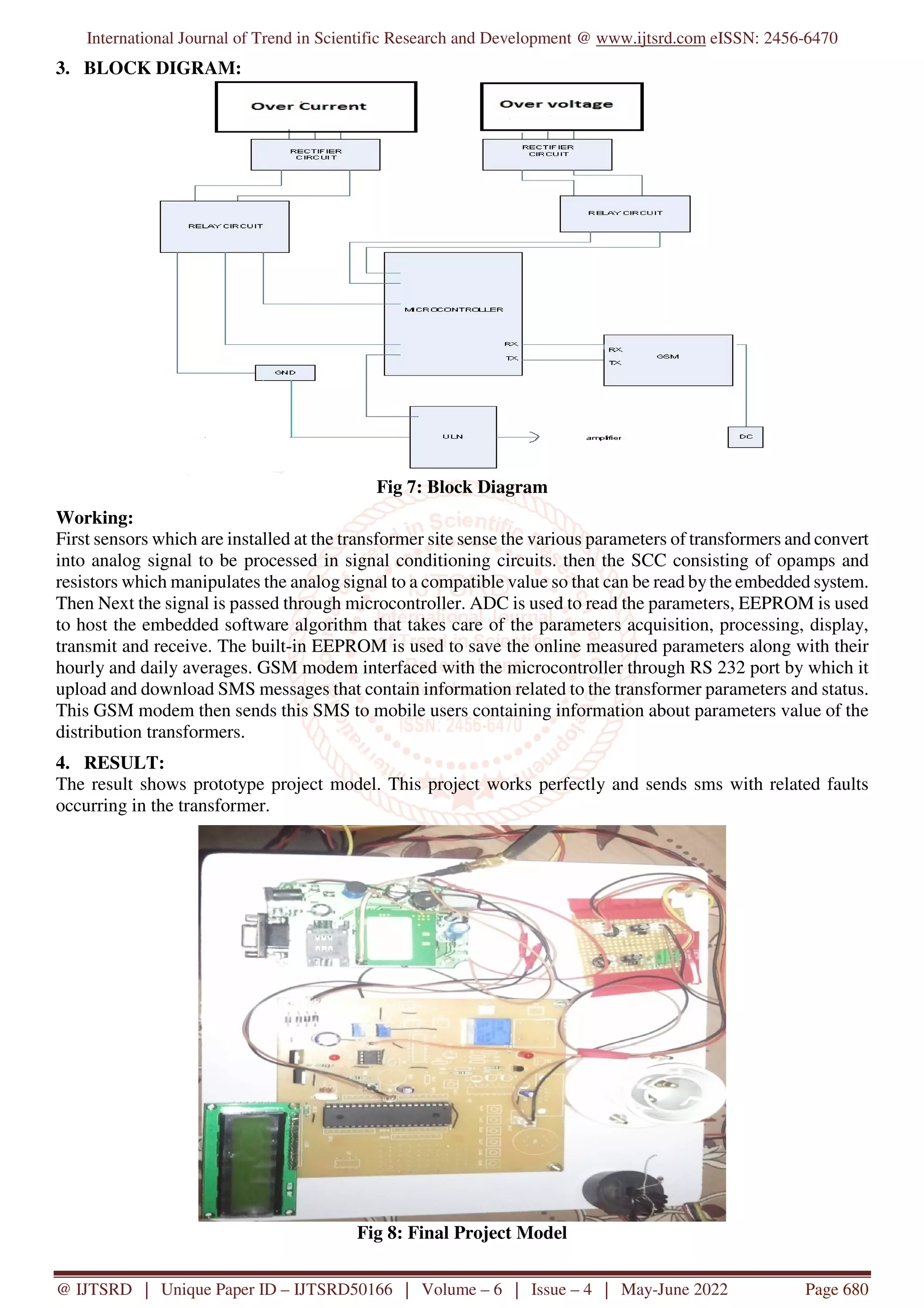 Gsm Based Transformer Fault Monitoring System Pdf