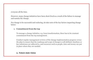 Make Change That Lasts | PDF