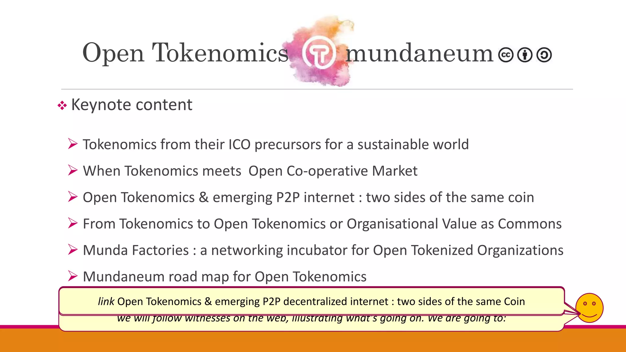 Mundaneum Factories for Open Tokenomics | PPT