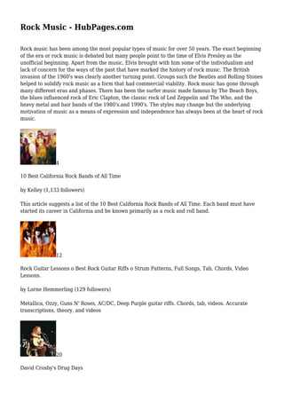 Rock Music - HubPages.com | Classic Rock | Rock Music