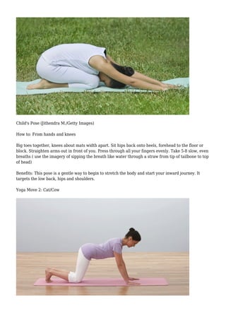 5 Yoga Moves in 5 Minutes for Working Moms | PDF