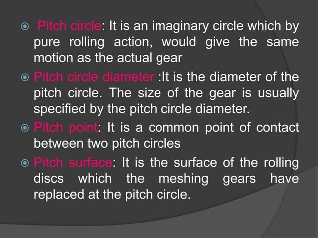 Gear Tooth Terminology | PPTX | Physics | Science