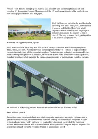 One year later, how's the Hyperloop coming? | PDF