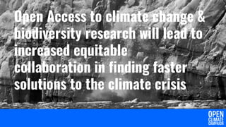 UKSG 2024 - The Open Climate Campaign: Ambitions and Approaches | PPT