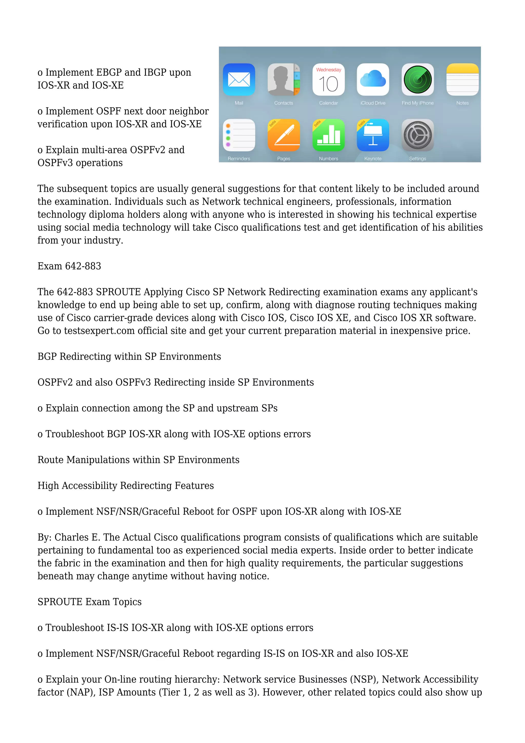 Deploying Cisco Sp Network Routing Pdf Computer Networking Computing