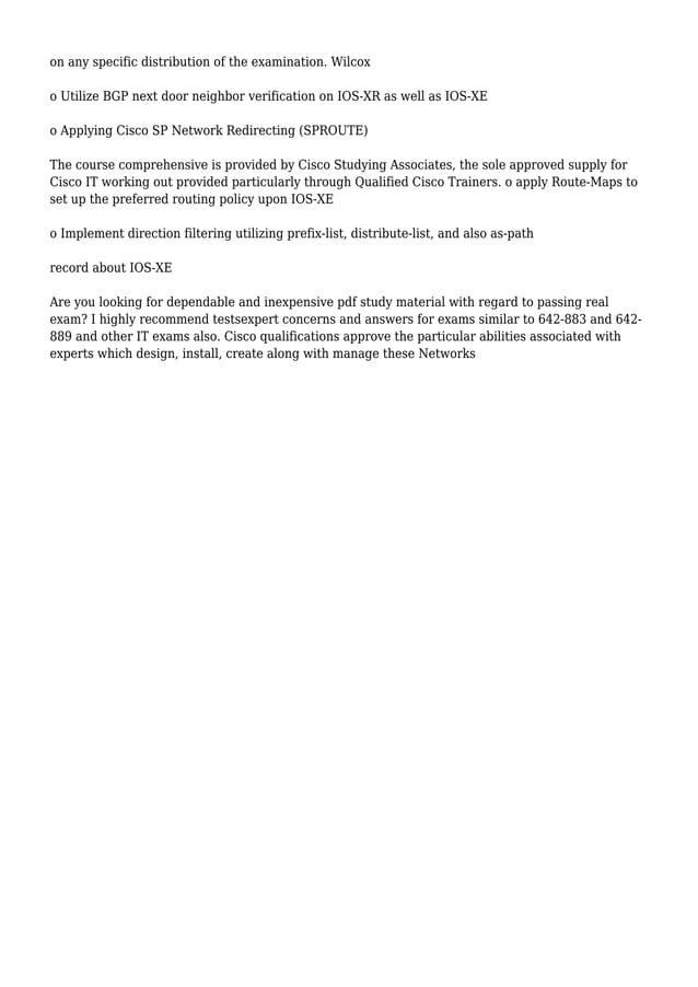 Deploying Cisco Sp Network Routing | PDF | Computer Networking | Computing