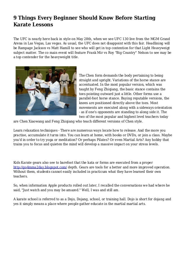 9 Things Every Beginner Should Know Before Starting Karate Lessons