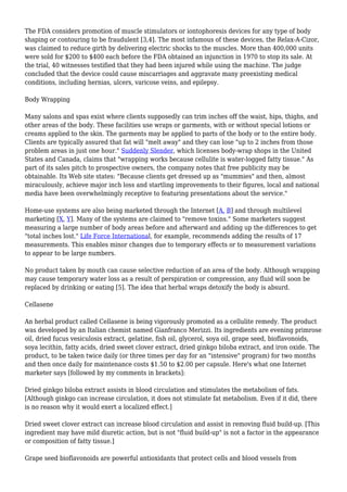 "Cellulite" Removers | PDF | Herbs and Supplements | Alternative Medicine