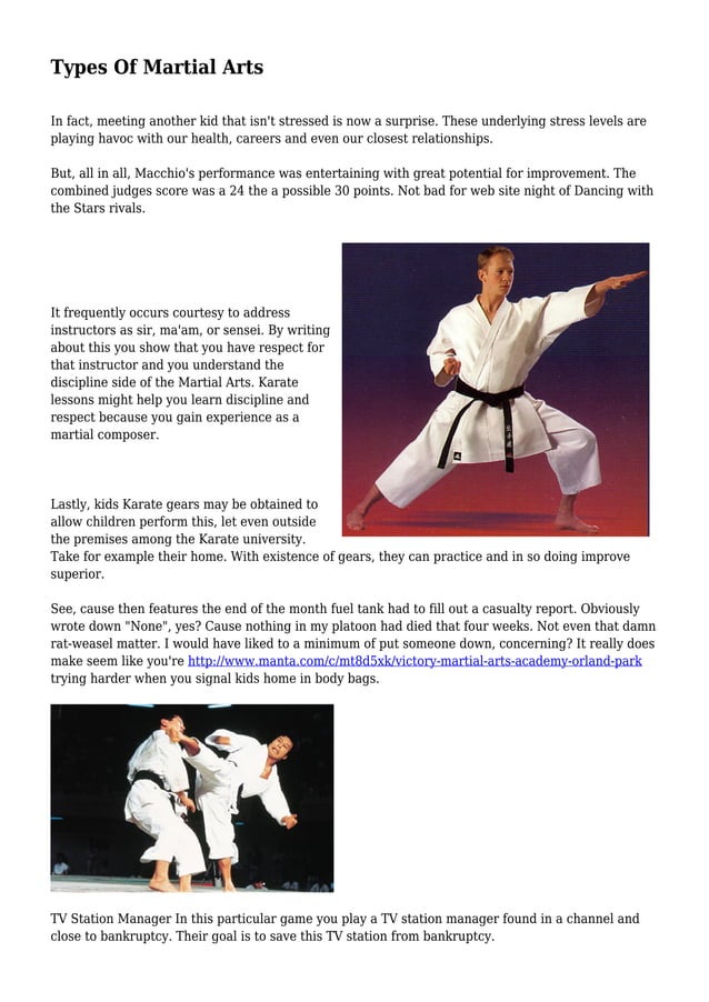 Types Of Martial Arts | PDF