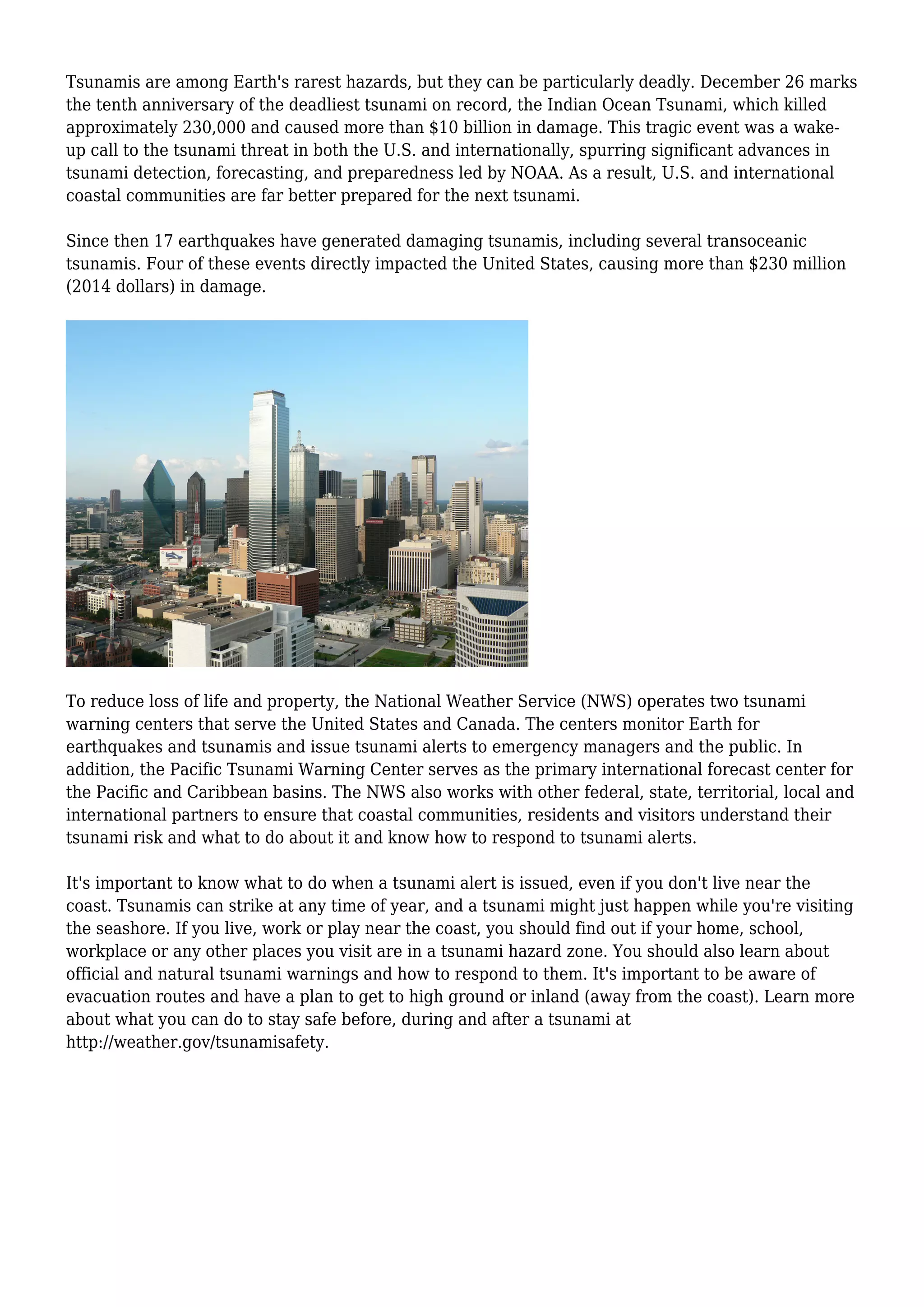 Advancements Result from 2004 Indian Ocean Tsunami | PDF