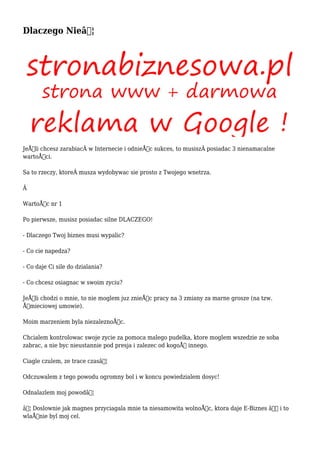 Dlaczego Nie… | PDF | Technology & Computing