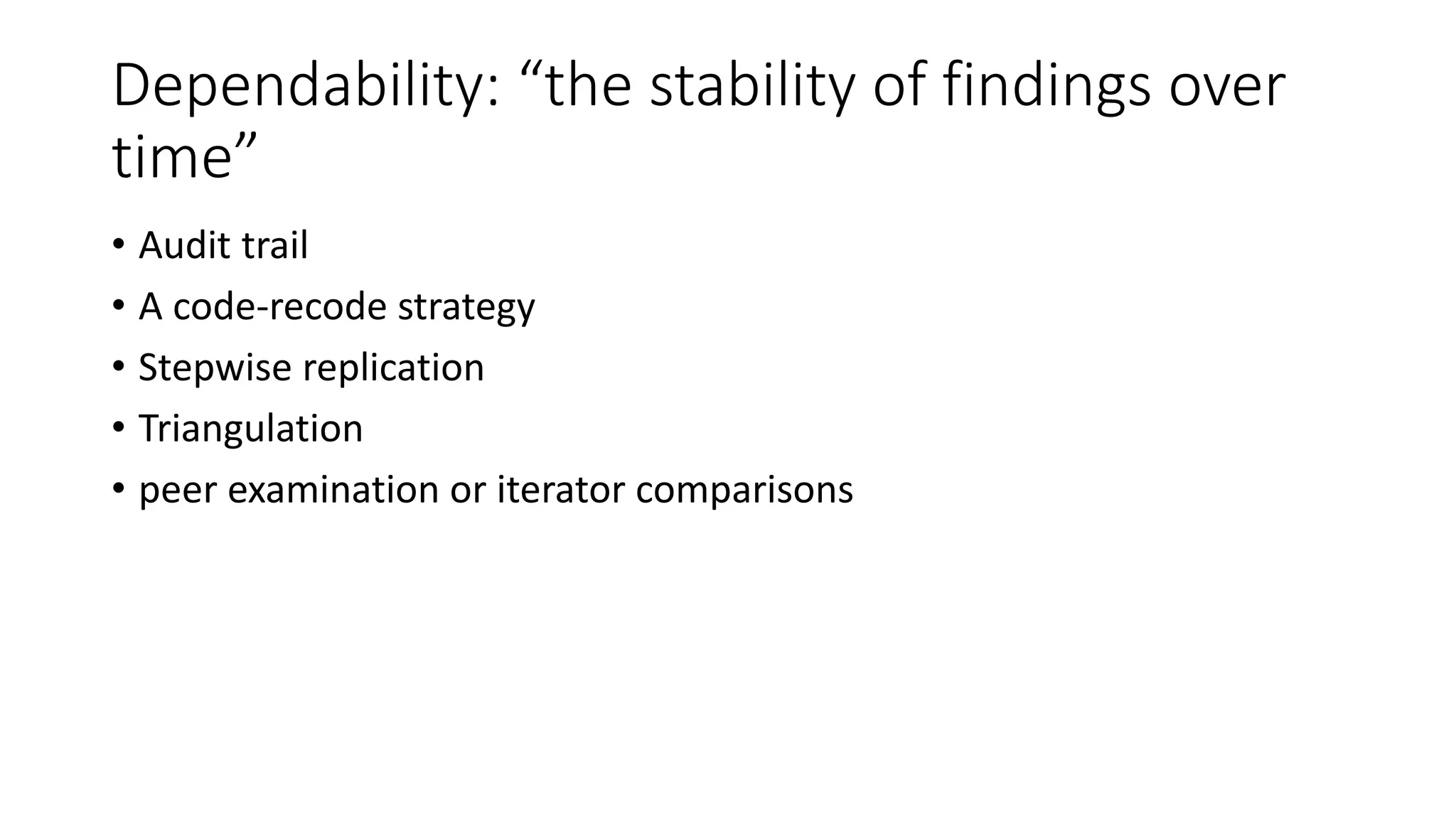 The Trustworthiness in Qualitative Research | PPT