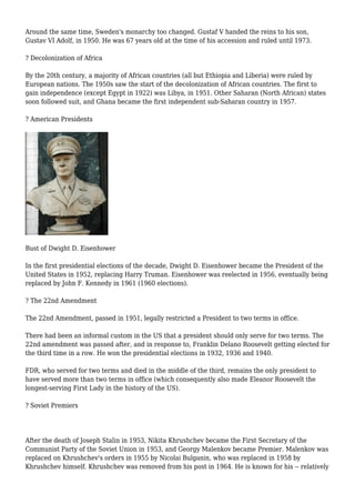 Political Events of the 1950s | PDF