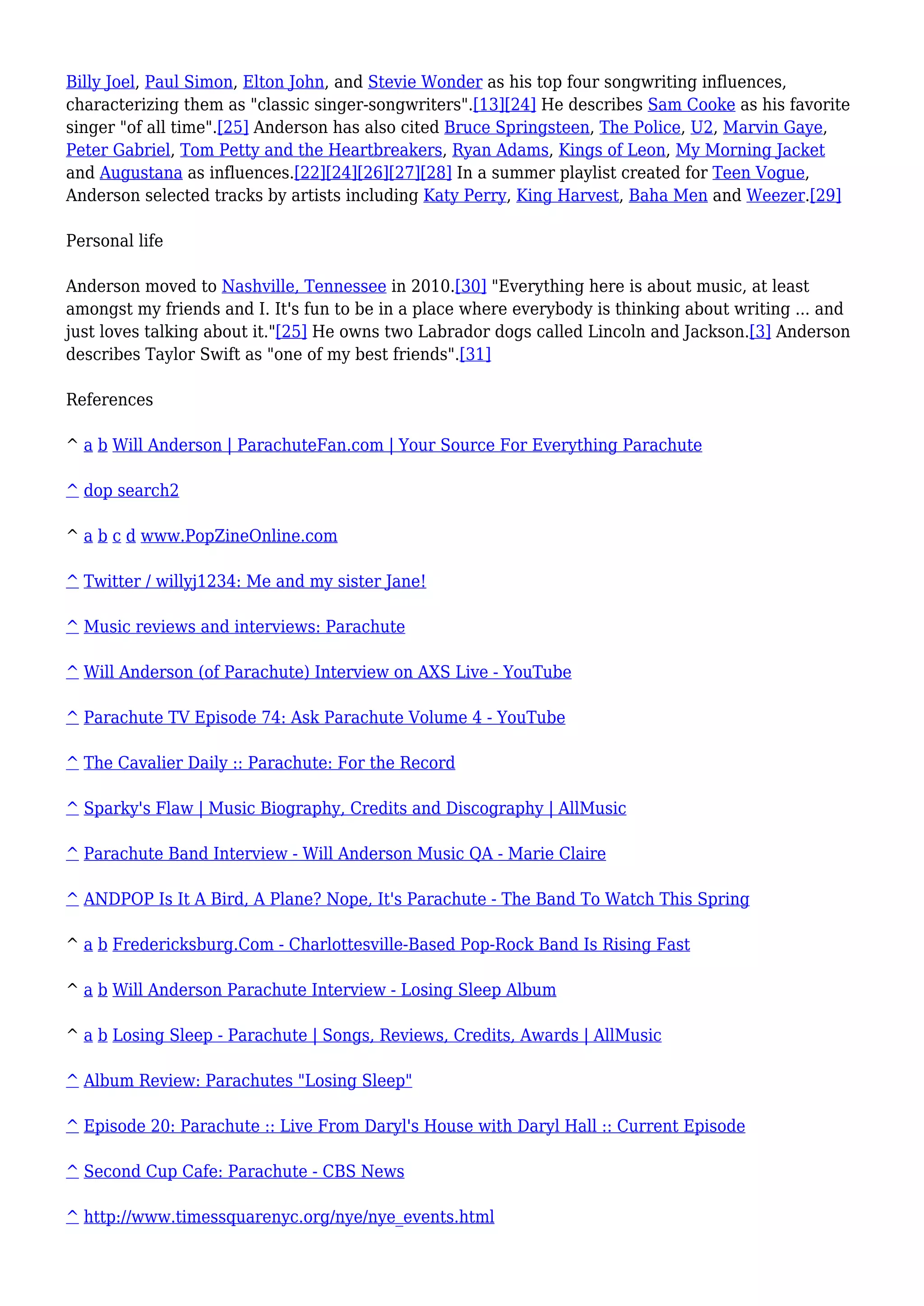 Will Anderson (singer) | PDF