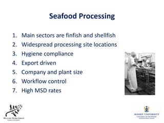 Sprains and Strains in Seafood Processing: An Analysis of Injury Data ...