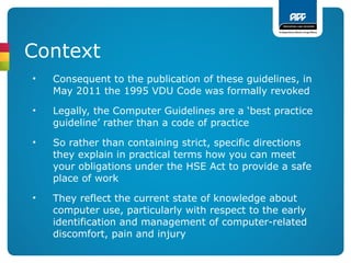 Are The New Best Practice ‘Guidelines for Using Computers’ Guiding YOUR ...