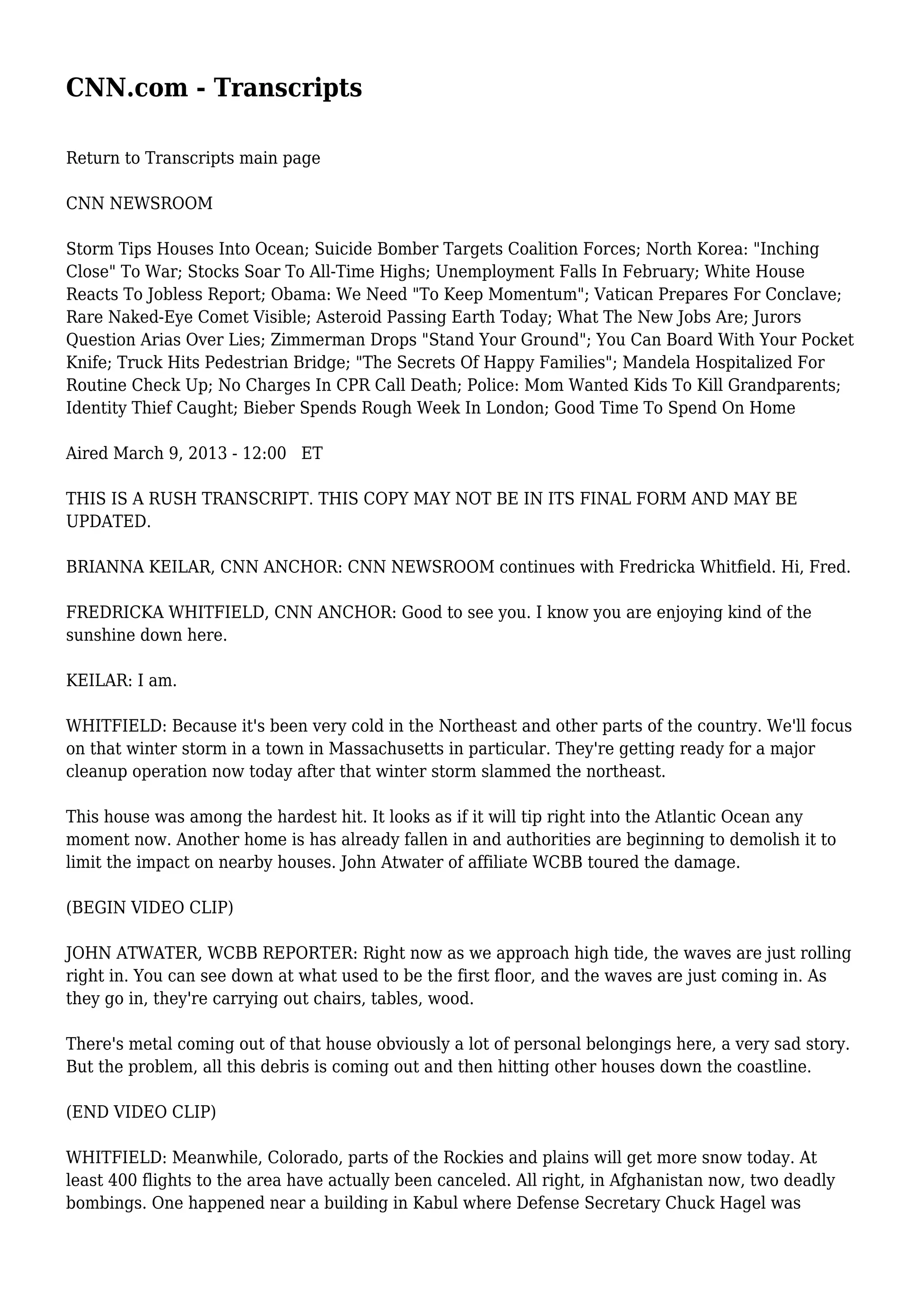 CNN.com - Transcripts | PDF