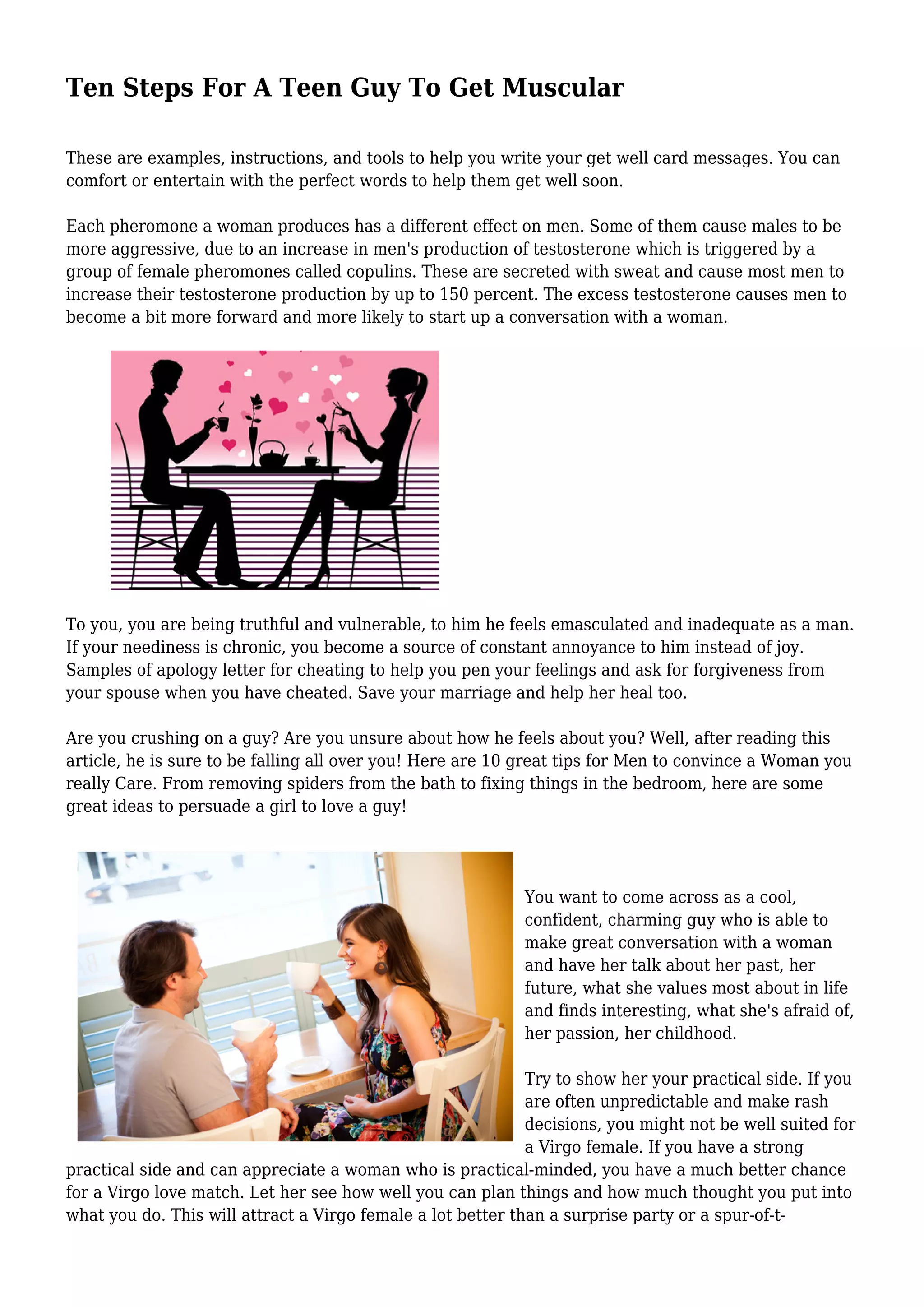 Ten Steps For A Teen Guy To Get Muscular | PDF