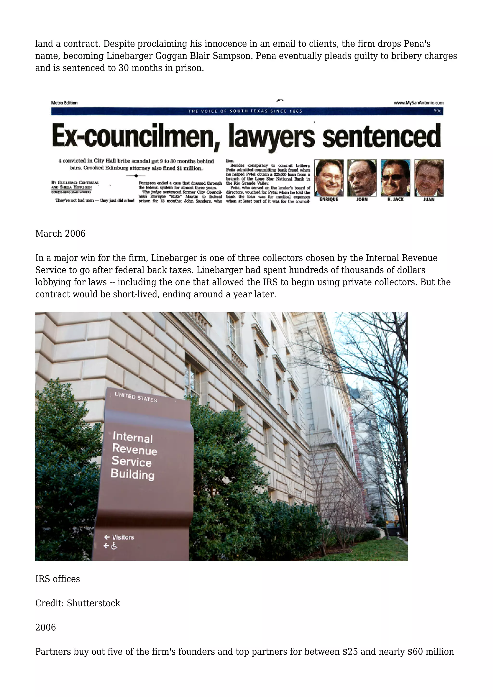 The story of Linebarger Goggan Blair and Sampson | PDF