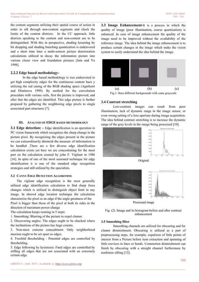 Analysis And Comparison Of Various Methods For Text Detection From Images Using Mser Algorithm Pdf