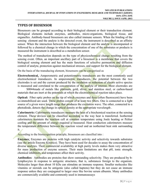 Biosensor For Environmental Monitoring Pdf