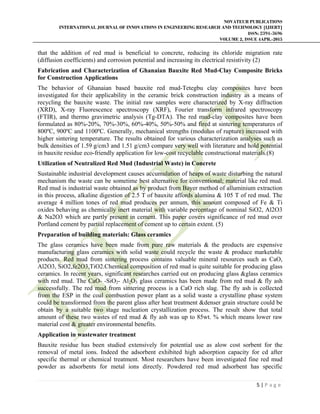 REVIEW PAPER ON BAUXITE RESIDUE CHARACTERISTICS, DISPOSAL &UTILIZATION ...