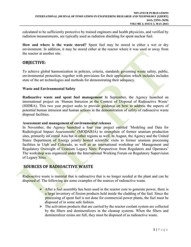 RADIOACTIVE WASTE MANAGEMENT | PDF