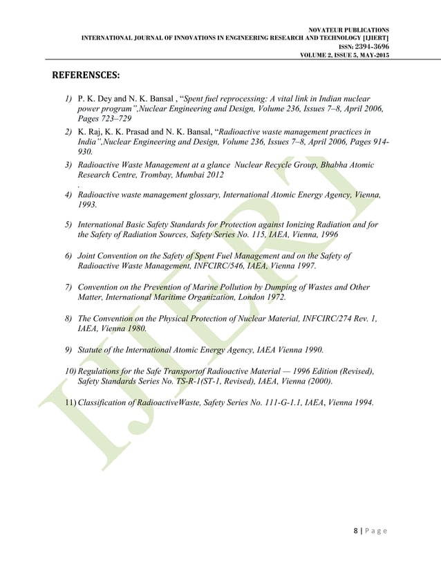 RADIOACTIVE WASTE MANAGEMENT | PDF