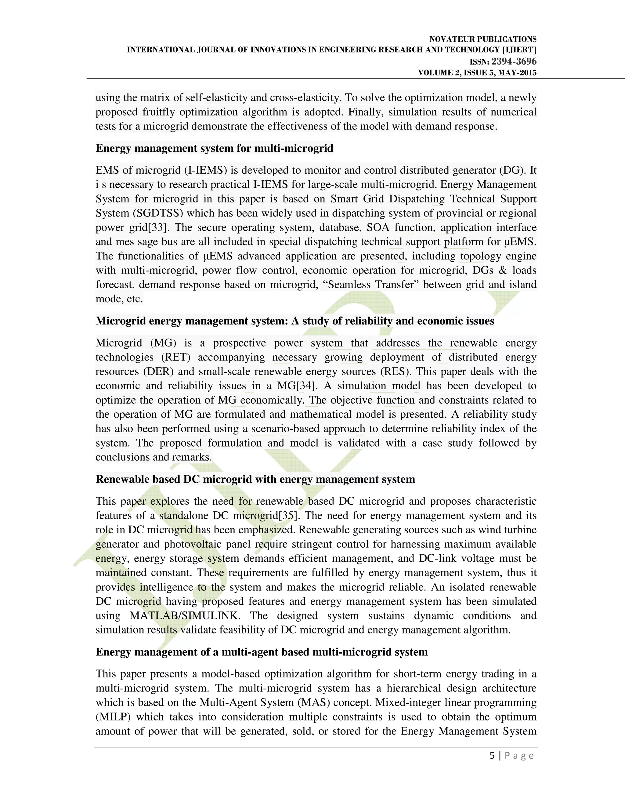 COORDINATED CONTROL AND ENERGY MANAGEMENT OF DISTRIBUTED GENERATION INVERTERS IN A MICROGRID | PDF