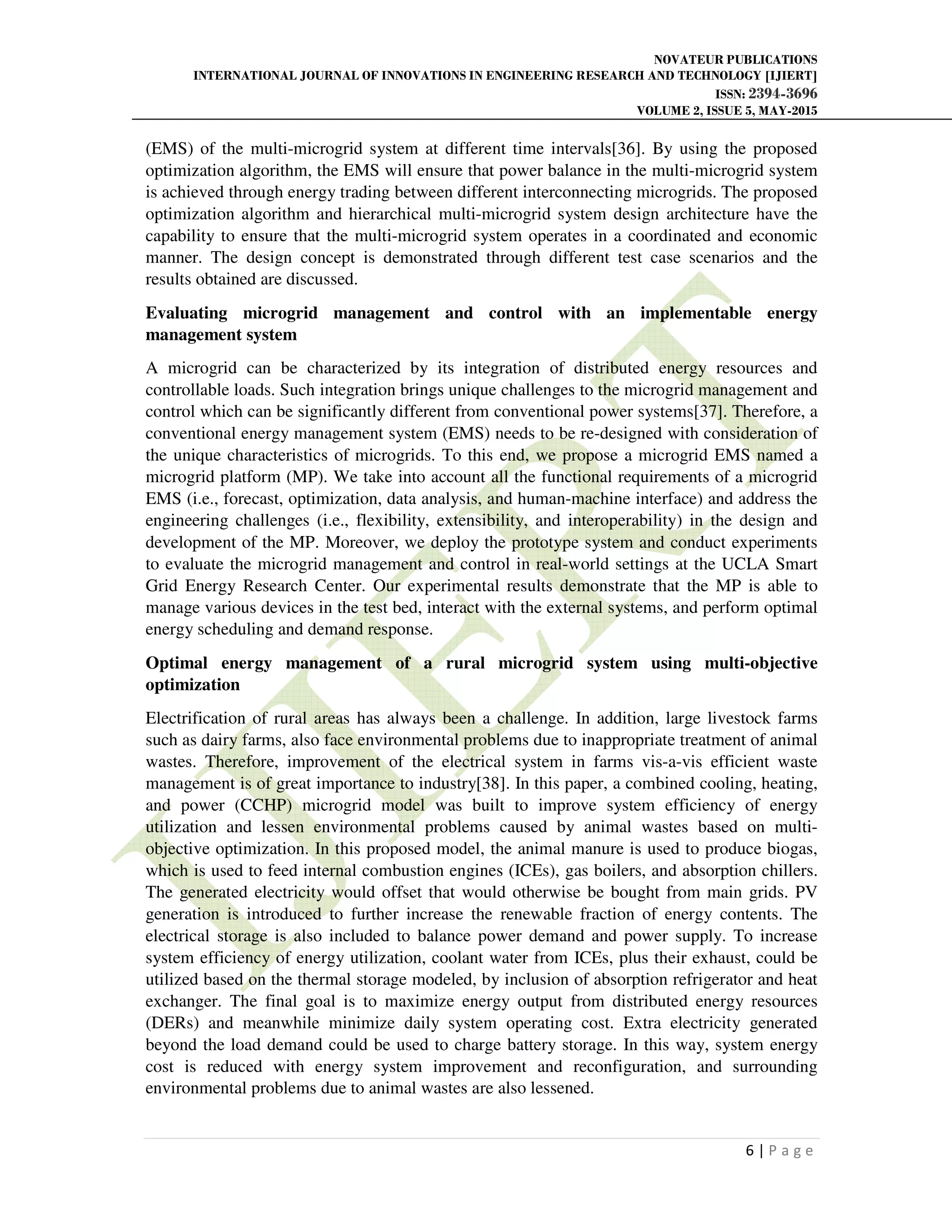 COORDINATED CONTROL AND ENERGY MANAGEMENT OF DISTRIBUTED GENERATION INVERTERS IN A MICROGRID | PDF