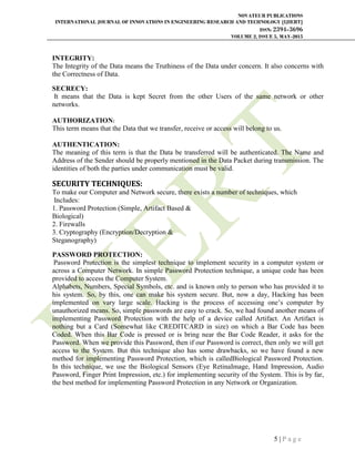 A REVIEW OF COMPUTER AND NETWORK SECURITY | PDF