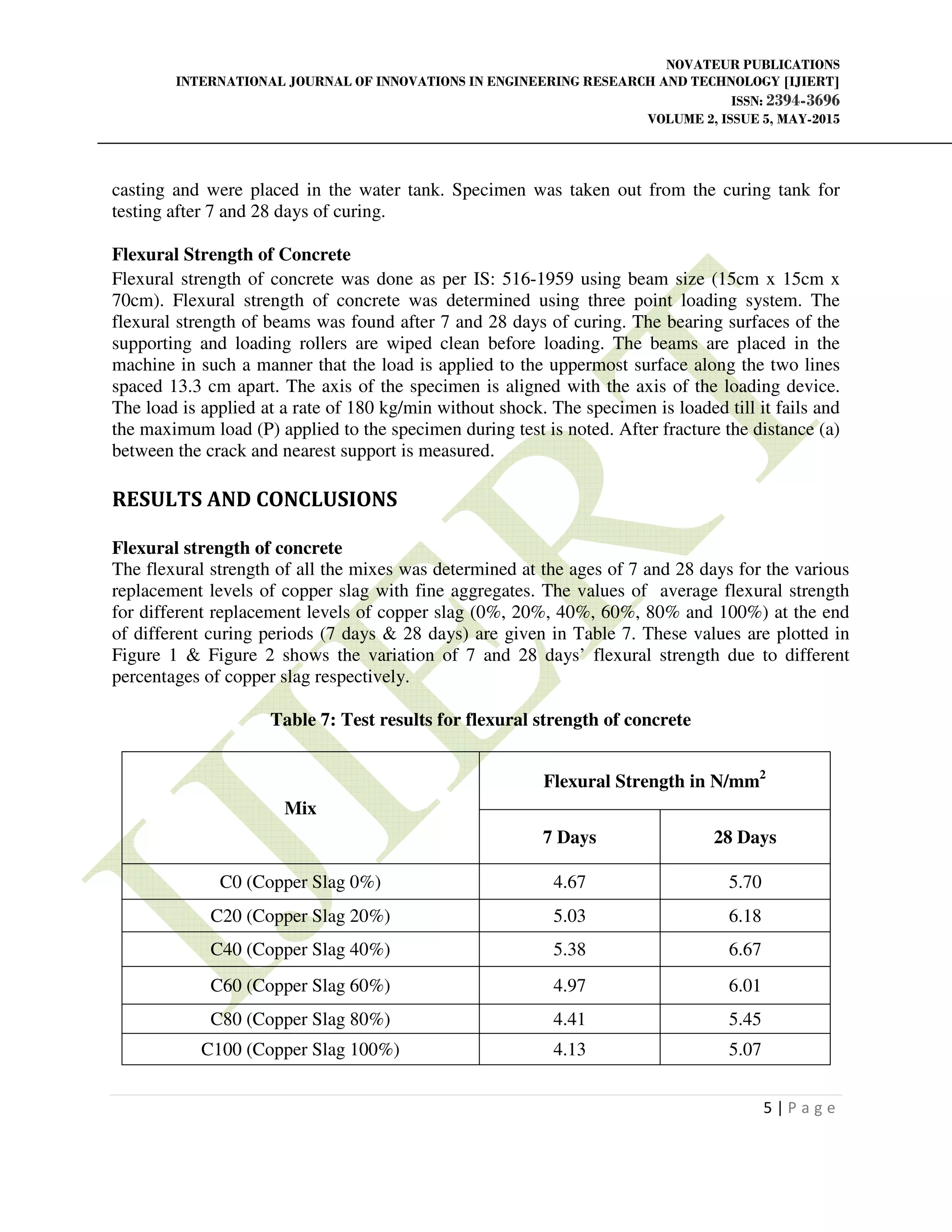 USE OF COPPER SLAG AS FINE AGGREGATE ‐ A CASE STUDY | PDF