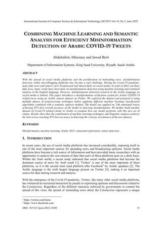 Combining Machine Learning and Semantic Analysis for Efficient ...