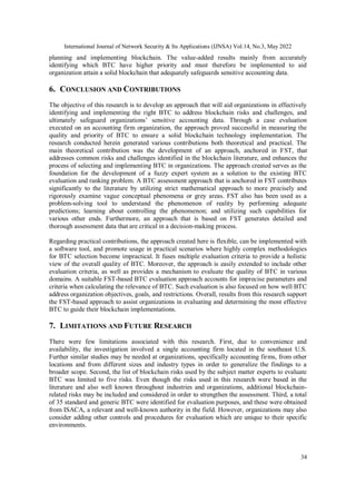 BLOCKCHAIN SECURITY : ENHANCED CONTROL EVALUATION APPROACH TO PROTECT ORGANIZATIONS’ ACCOUNTING ...