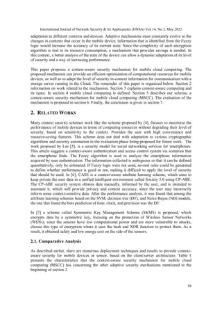 CONTEXT-AWARE SECURITY MECHANISM FOR MOBILE CLOUD COMPUTING | PDF