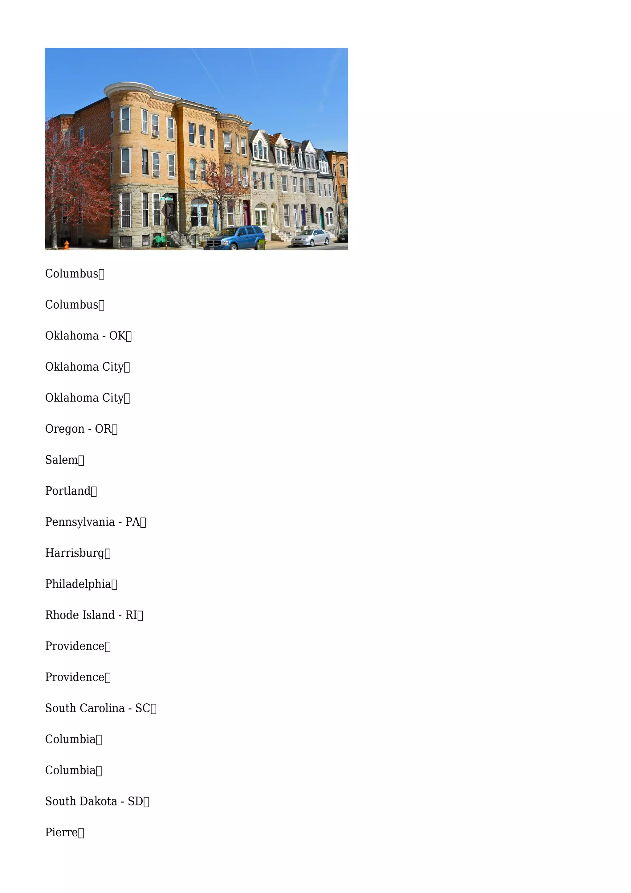 List of State Abbreviations and Capitals | PDF