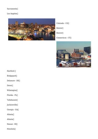List of State Abbreviations and Capitals | PDF
