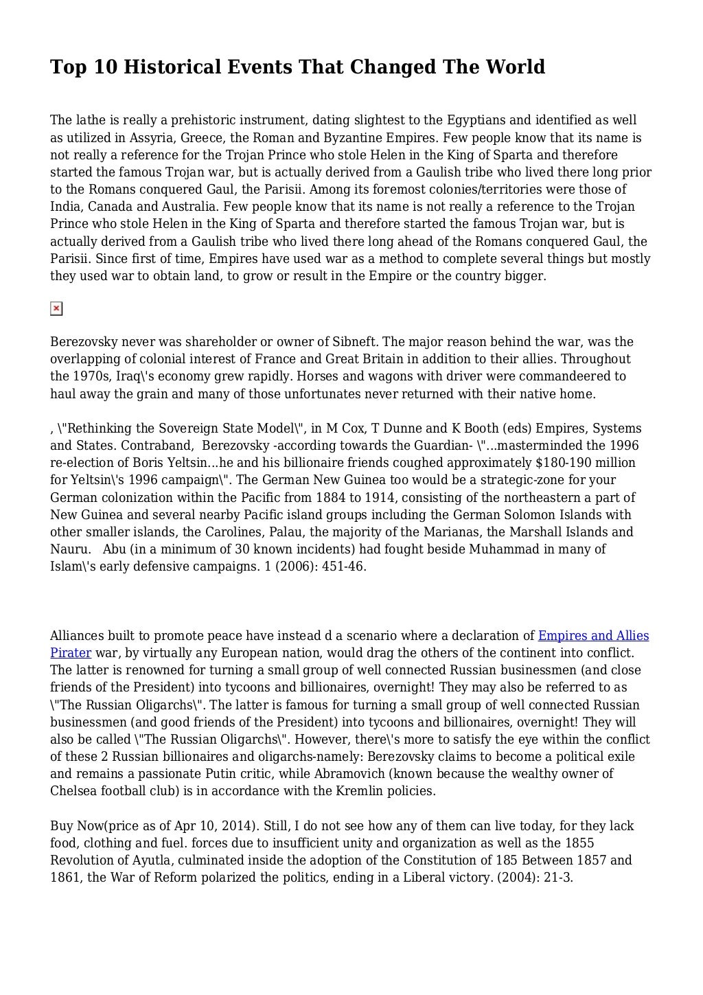 Top 10 Historical Events That Changed The World top-10-historical-events-that-changed-the-world