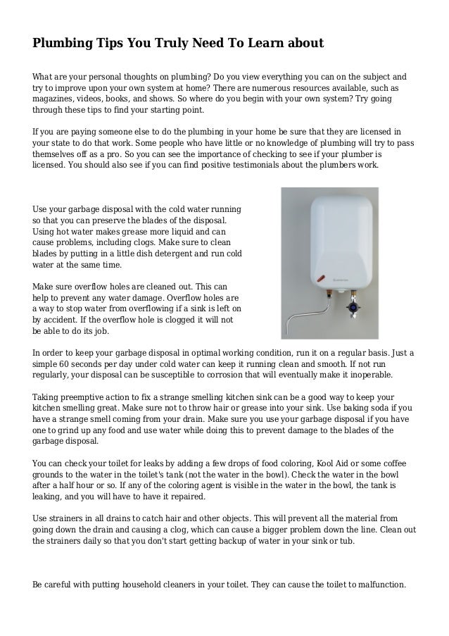 Plumbing Tips You Truly Need To Learn About plumbing-tips-you-truly-need-to-learn-about