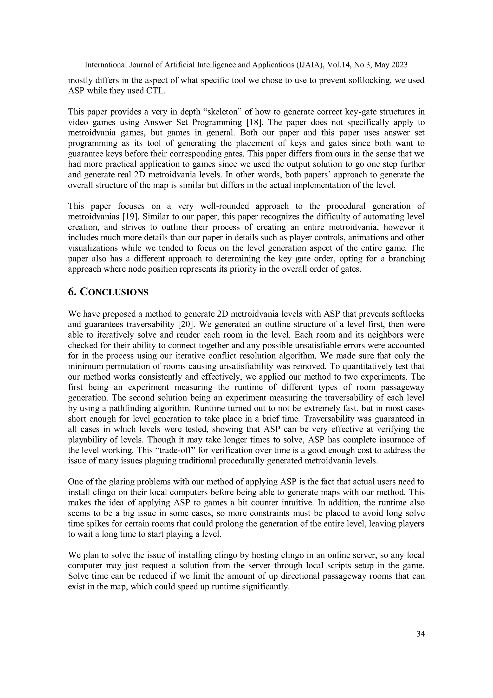 PROCEDURAL GENERATION IN 2D METROIDVANIA GAME WITH ANSWER SET ...