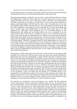 PROCEDURAL GENERATION IN 2D METROIDVANIA GAME WITH ANSWER SET PROGRAMMING AND PERLIN NOISE | PDF