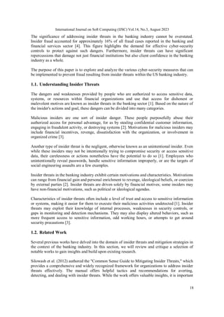 INSIDER THREAT PREVENTION IN THE US BANKING SYSTEM | PDF