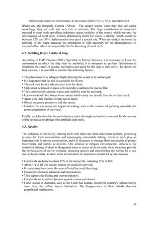 DISMANTLING SHIPS TO REVITALIZE CORAL REEFS WITH ARTIFICIAL REEFS | PDF